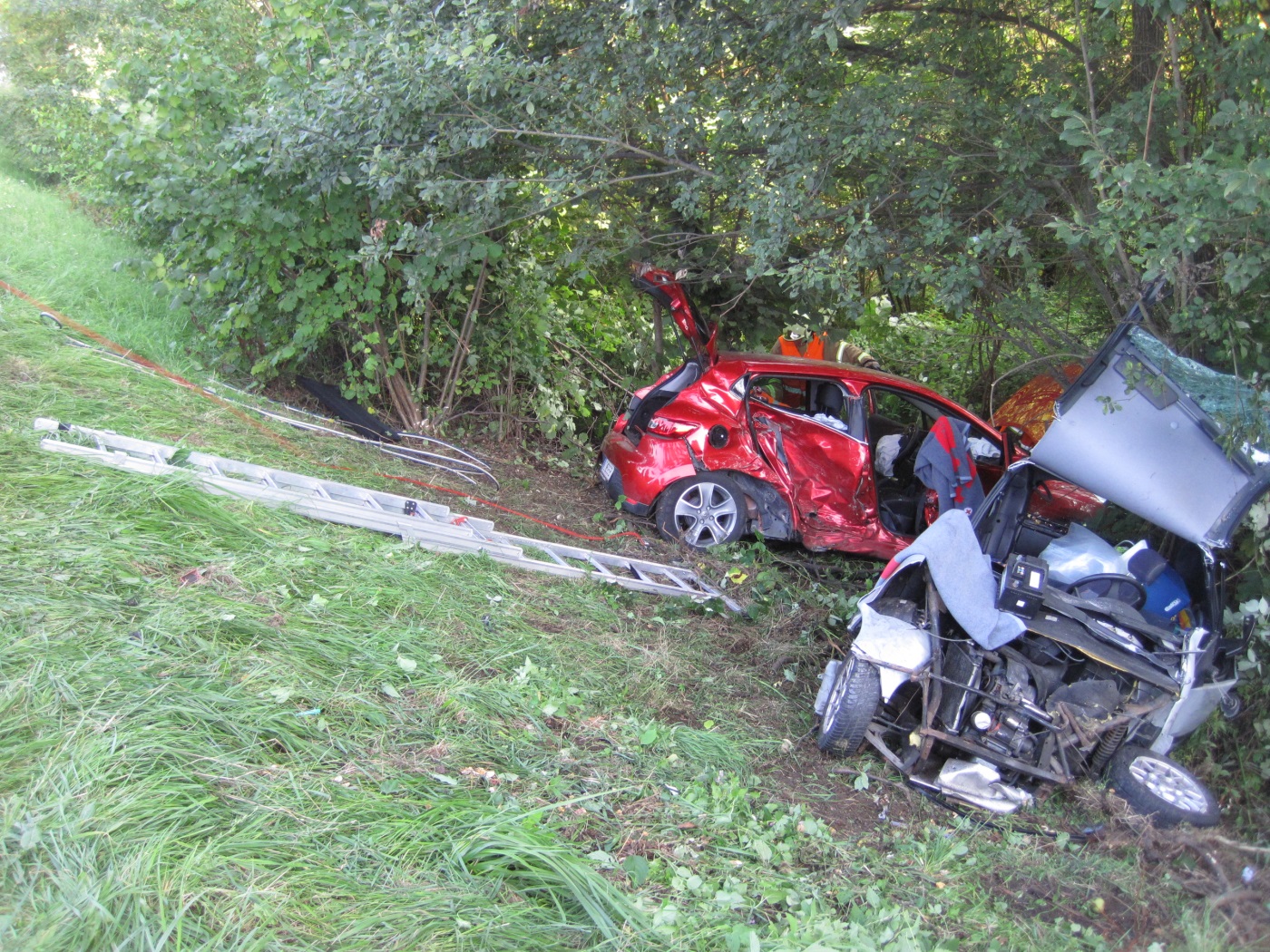 Verkehrsunfall Steinbergstraße - Katastrophenschutz und Feuerwehr der Stadt Graz